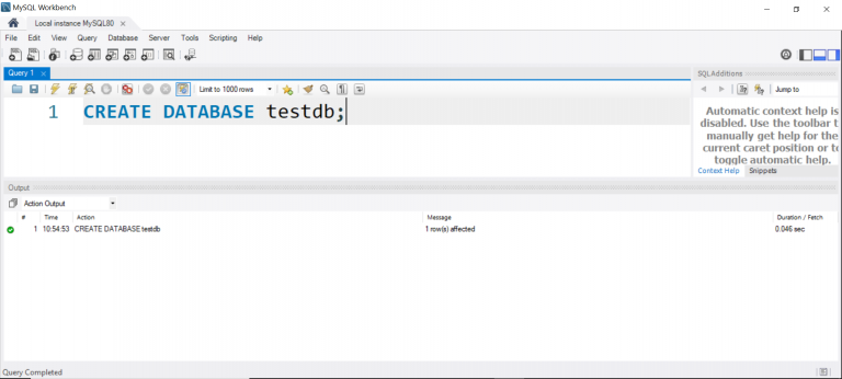MySQL CREATE DATABASE Statement - TestingDocs