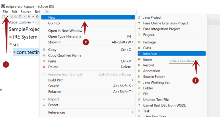 Create Java Interface In Eclipse TestingDocs