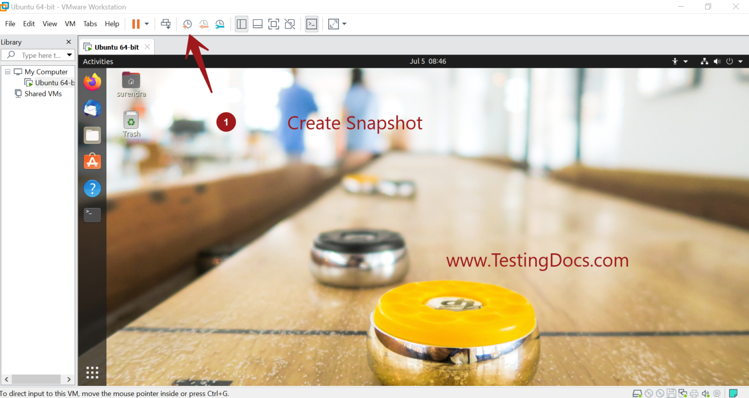 Create a Virtual Machine Snapshot - TestingDocs