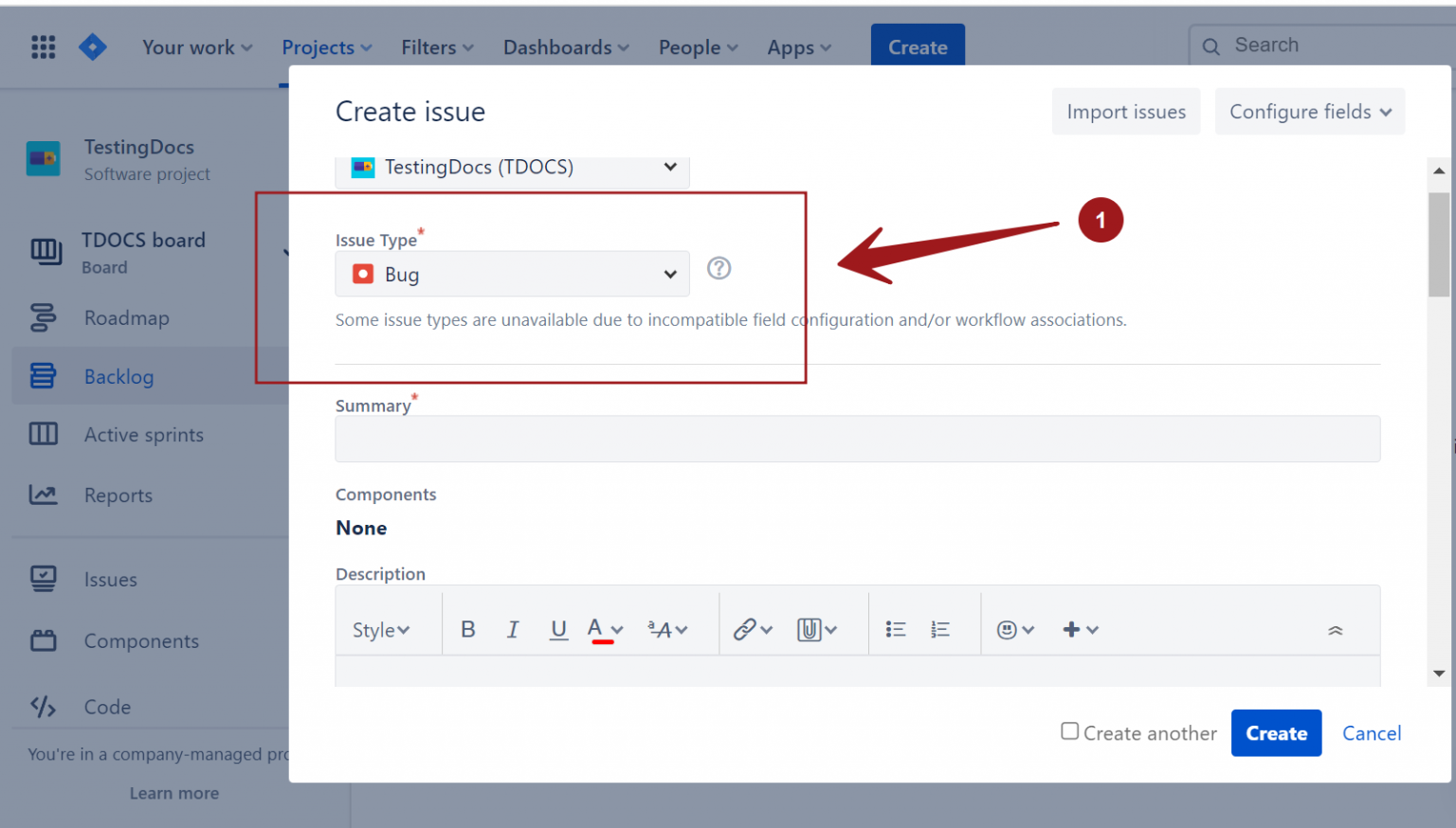 Create A Bug In Jira Software TestingDocs