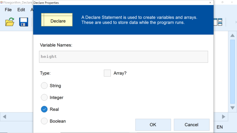 Flowgorithm Declare Statement - TestingDocs