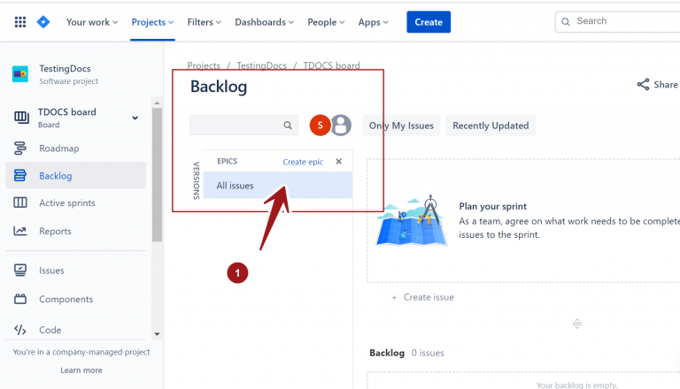 Create an Epic in Jira | TestingDocs.com