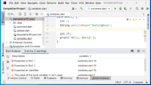 Dart Analysis Tool - TestingDocs