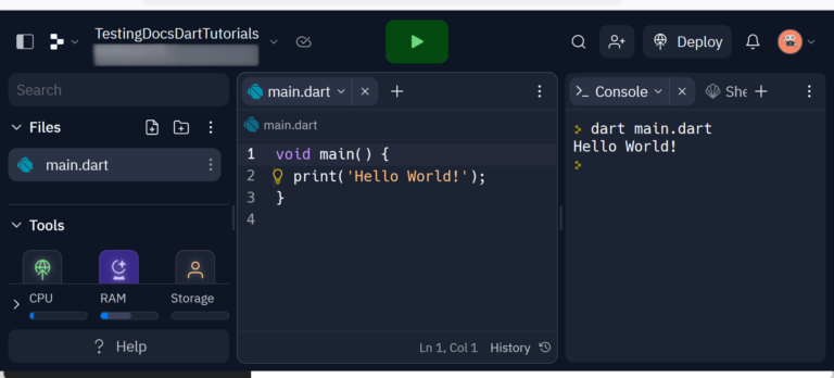 Dart Online Editors - TestingDocs