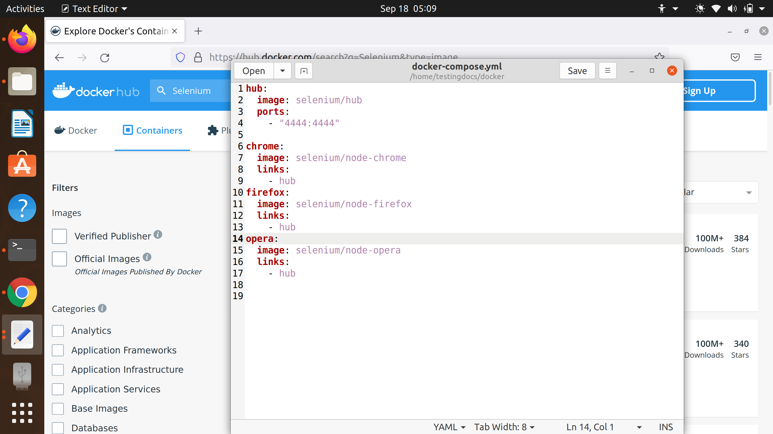 Docker Compose Tool TestingDocs