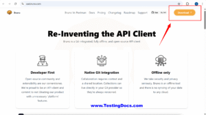 Download Bruno API Client on Windows - TestingDocs