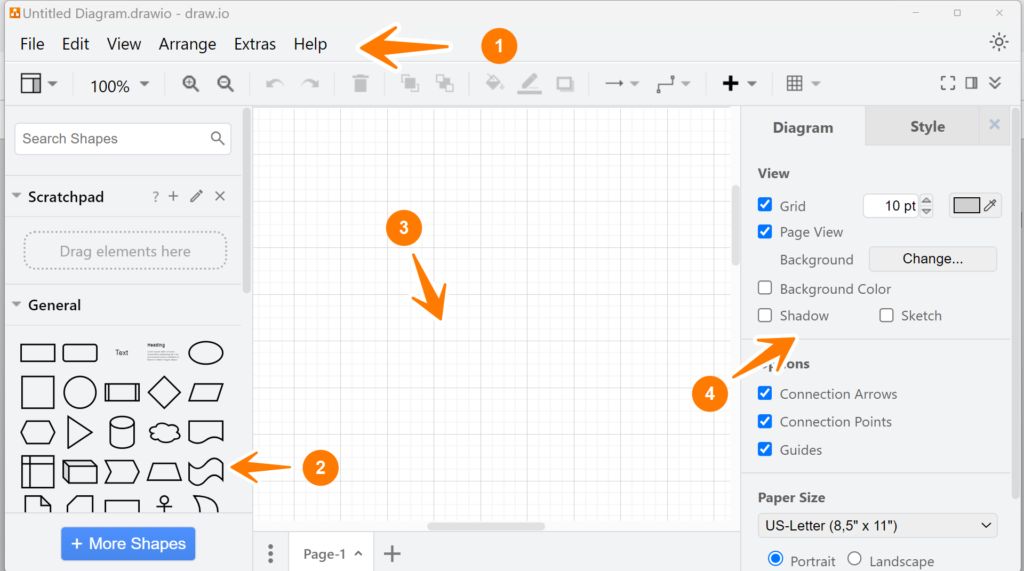 Draw.io User Interface - TestingDocs