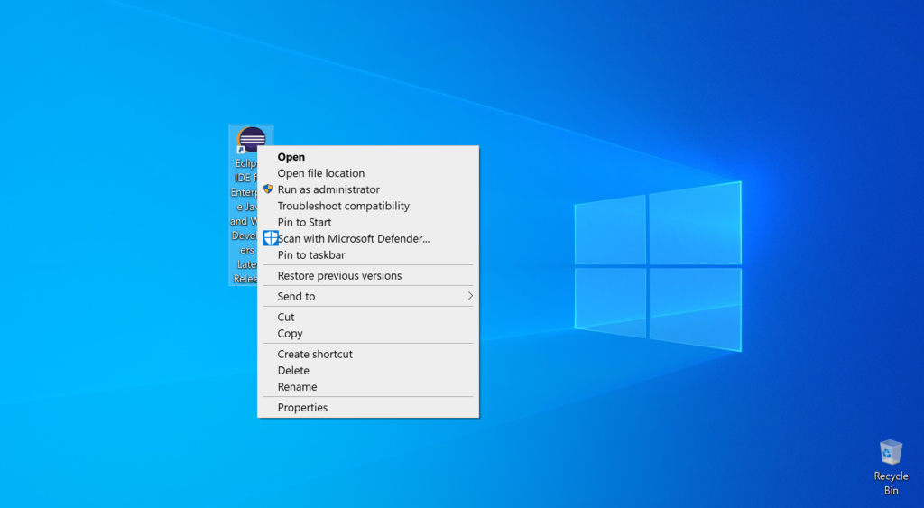 Launch Eclipse IDE on Windows - TestingDocs