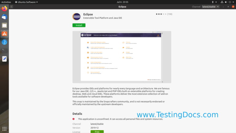 Install Eclipse On Ubuntu Linux