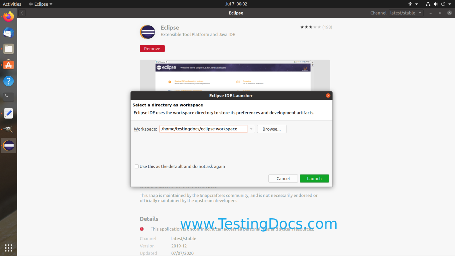 Install Eclipse on Ubuntu Linux - TestingDocs.com