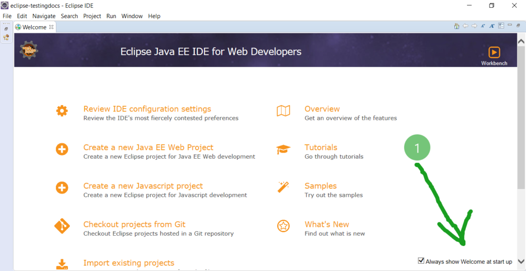 Getting familiar with Eclipse IDE - TestingDocs
