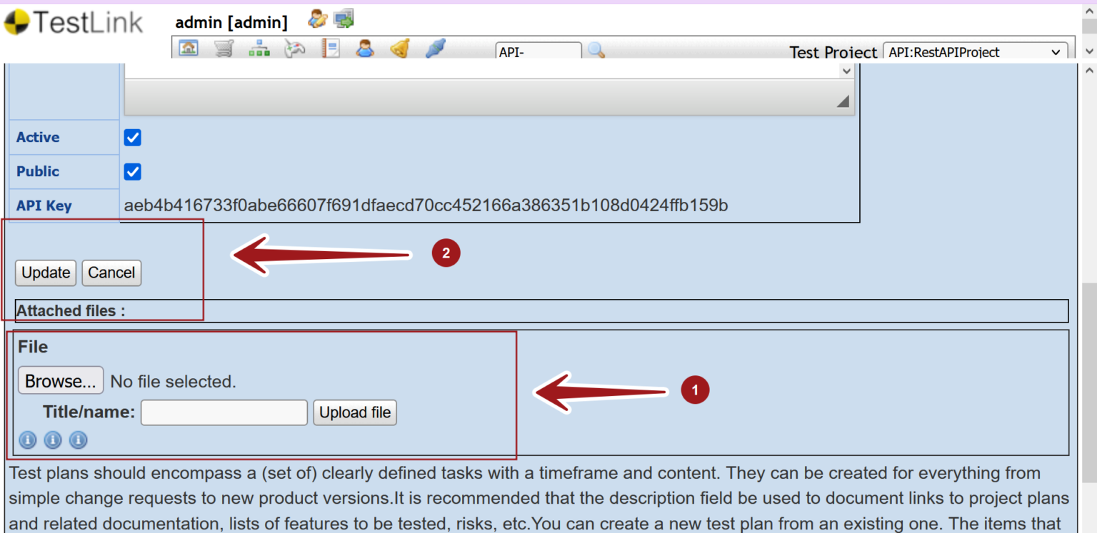 Test Plan Management in TestLink - TestingDocs