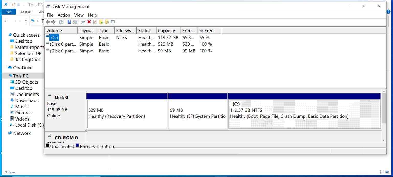 Extend Disk Volume on Windows 10 - TestingDocs