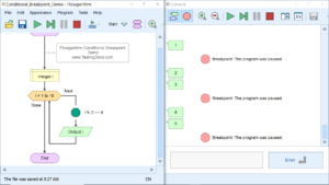 Flowgorithm Conditional Breakpoint - TestingDocs