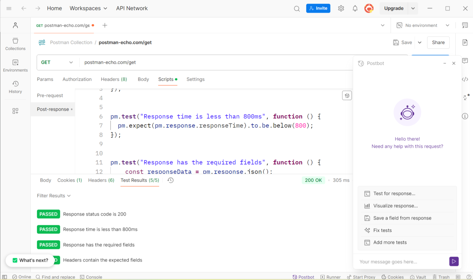 Postman Postbot to Generate API Tests | TestingDocs.com
