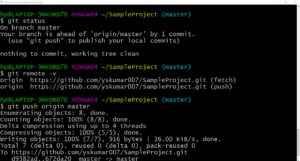 Push changes to git remote repository - TestingDocs
