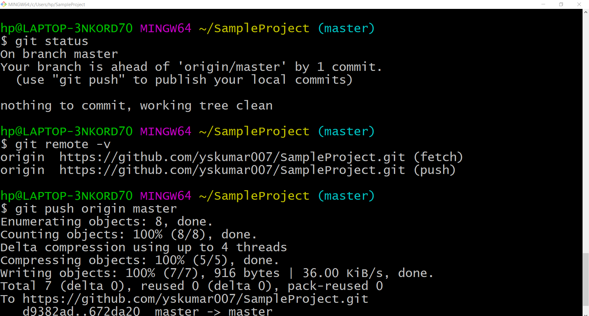 Push Changes To Git Remote Repository TestingDocs