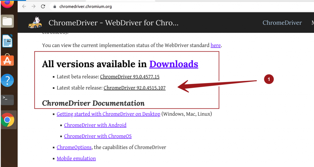 Download Google ChromeDriver on Ubuntu - TestingDocs