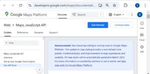 Google Maps Platform and APIs - TestingDocs