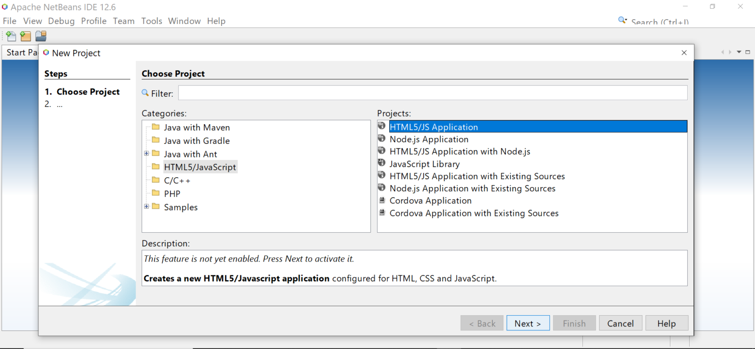 Create an HTML5 Application using NetBeans IDE - TestingDocs
