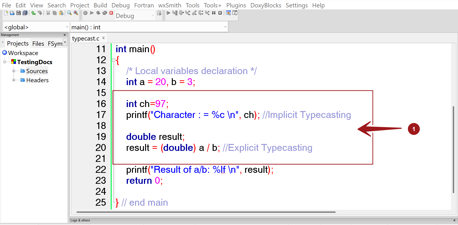 C Typecasting TestingDocs