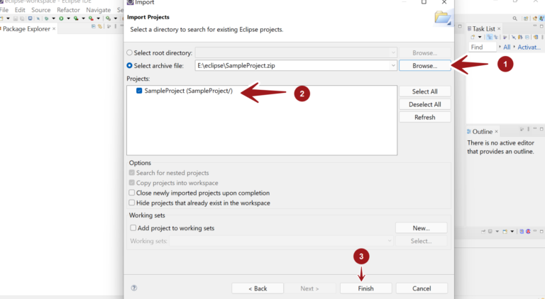 Import Java Project In Eclipse