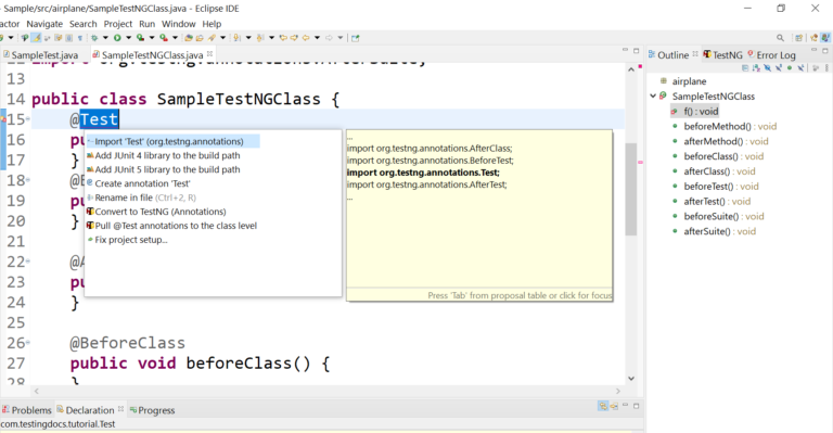 Testng Test Annotation Testingdocs
