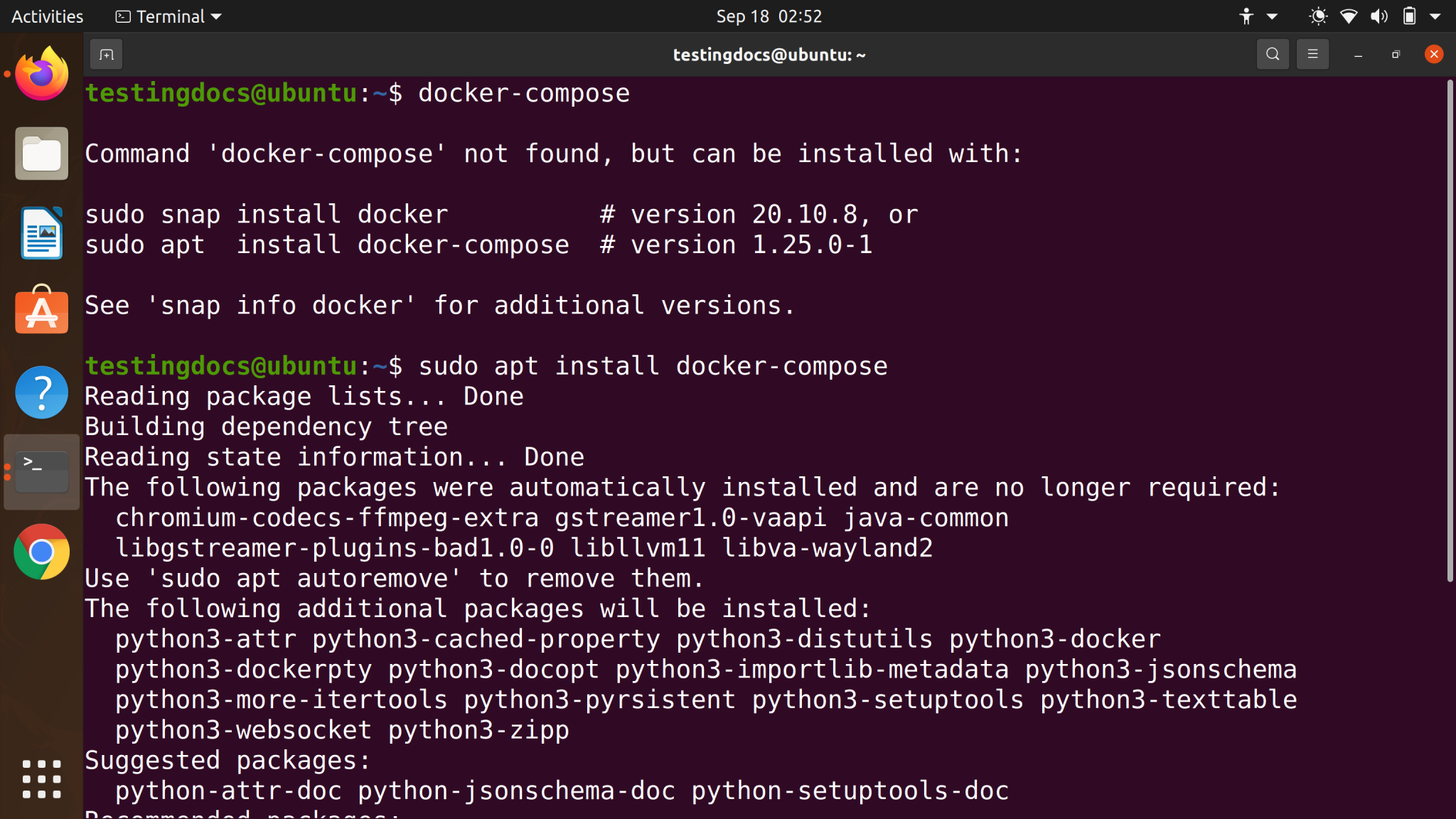 Docker Compose Tool - TestingDocs