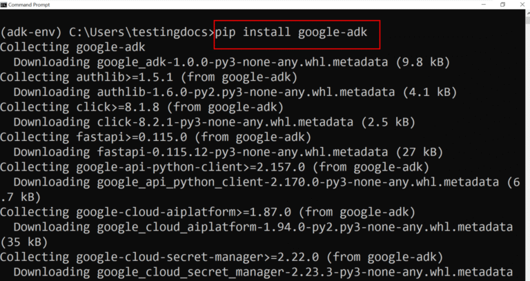 Google Agent Development Kit (ADK) - TestingDocs