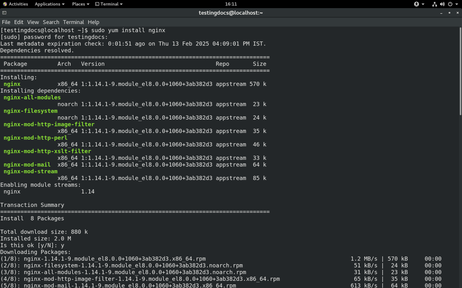 Install Nginx on CentOS Linux - TestingDocs.com