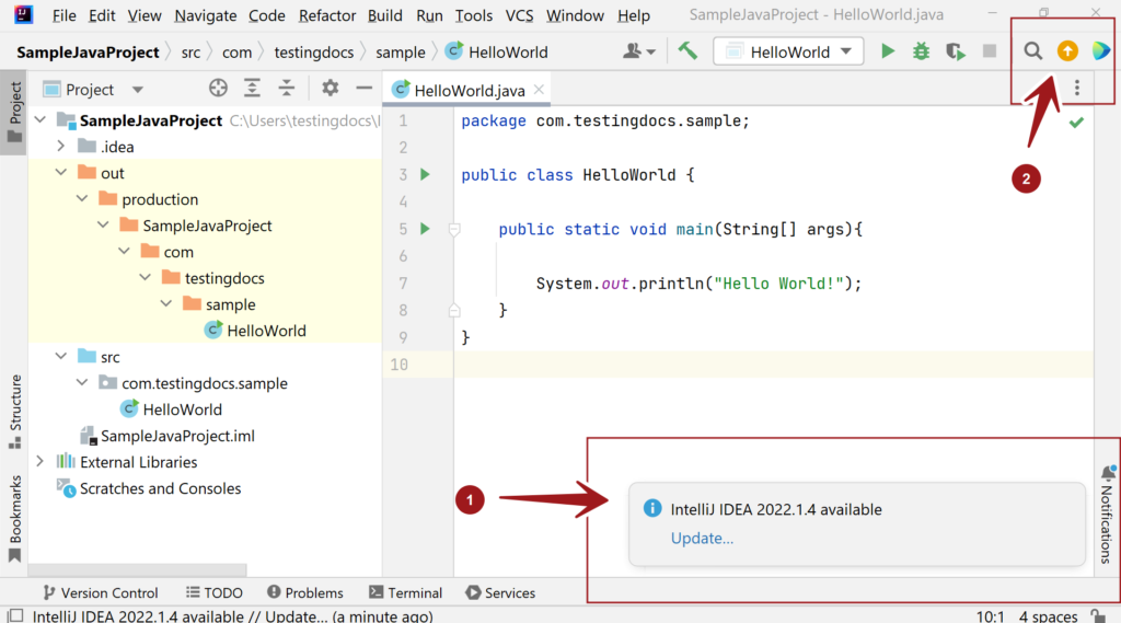 Update IntelliJ IDEA on Windows | TestingDocs.com