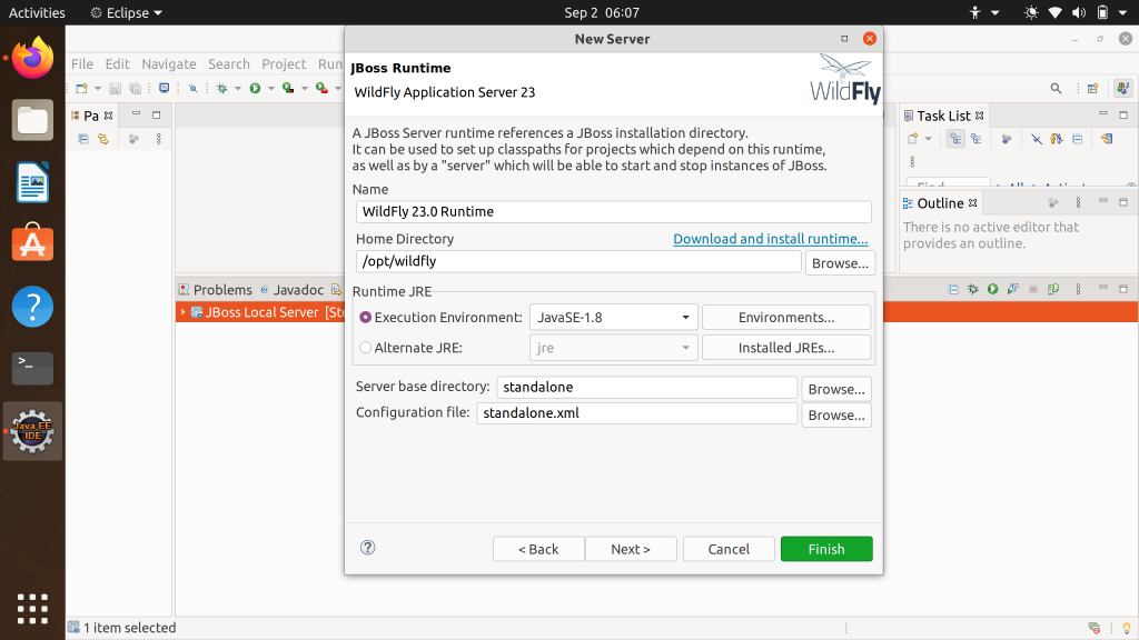 Start JBoss Server from Eclipse with JBoss Tools - TestingDocs