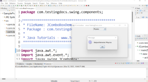 Create ComboBox using JComboBox Class - TestingDocs.com