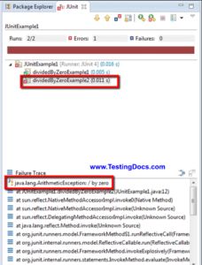 JUnit Exception Test - TestingDocs