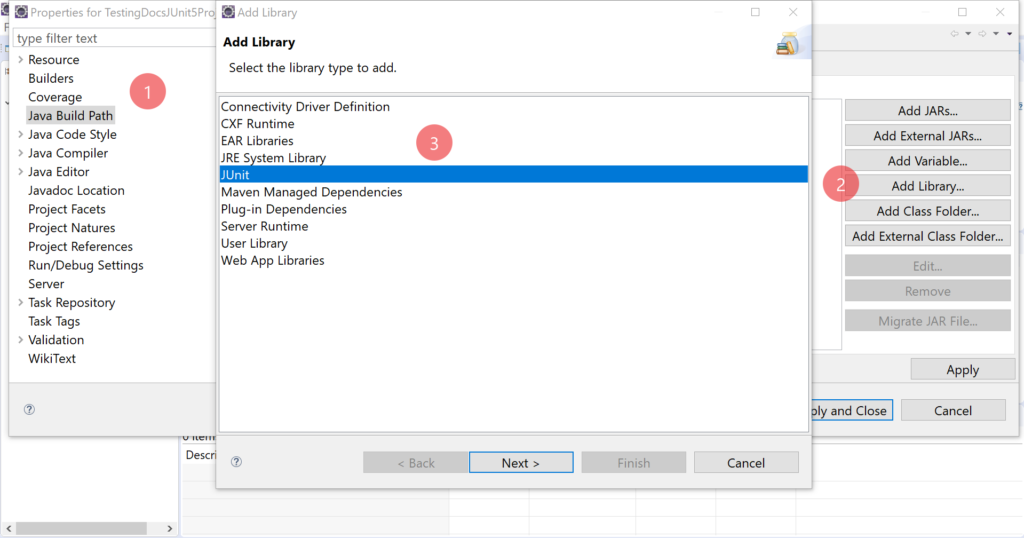 Adding JUnit5 library to a Project - TestingDocs