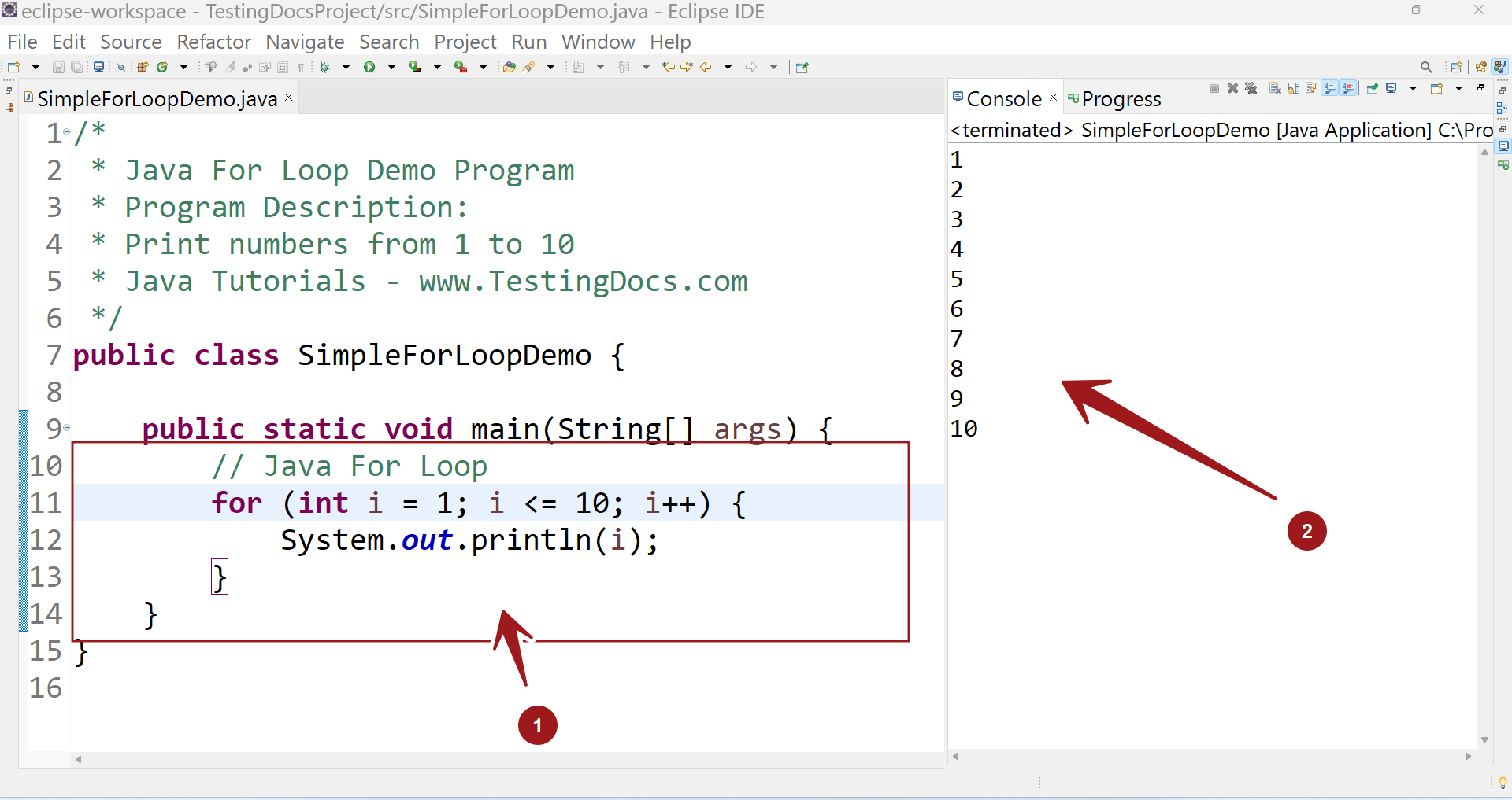 Java For Loop With Examples TestingDocs