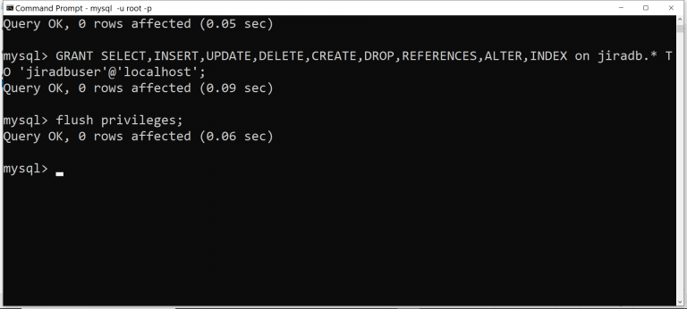 Setup MySQL Database for Jira Server - TestingDocs
