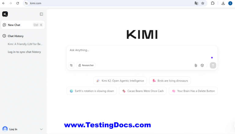 Kimi AI for Beginners - TestingDocs