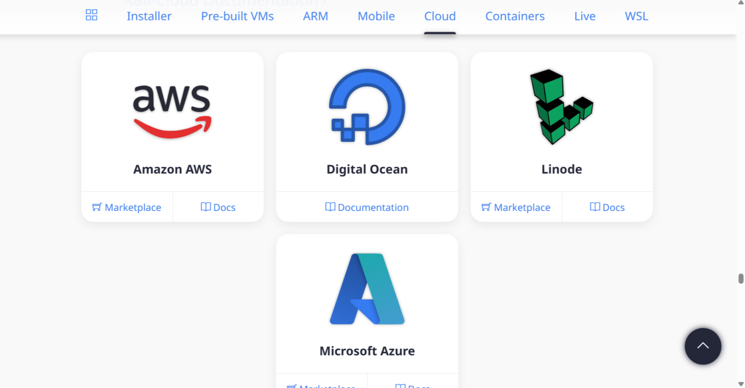 Kali Linux Cloud Images - TestingDocs