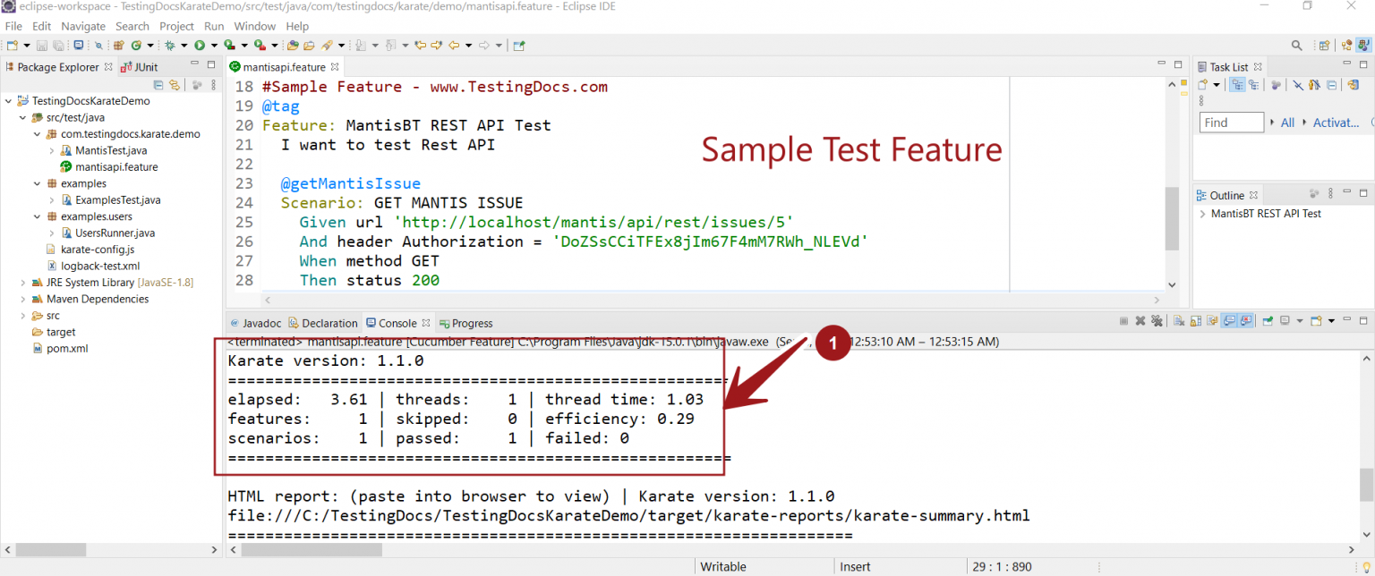 Create Karate API Test Script - TestingDocs