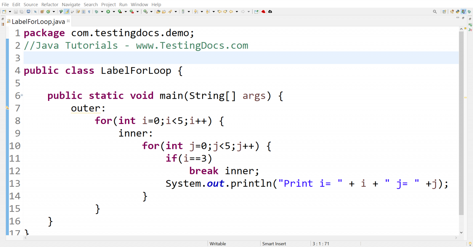 Java For Loop With Examples TestingDocs