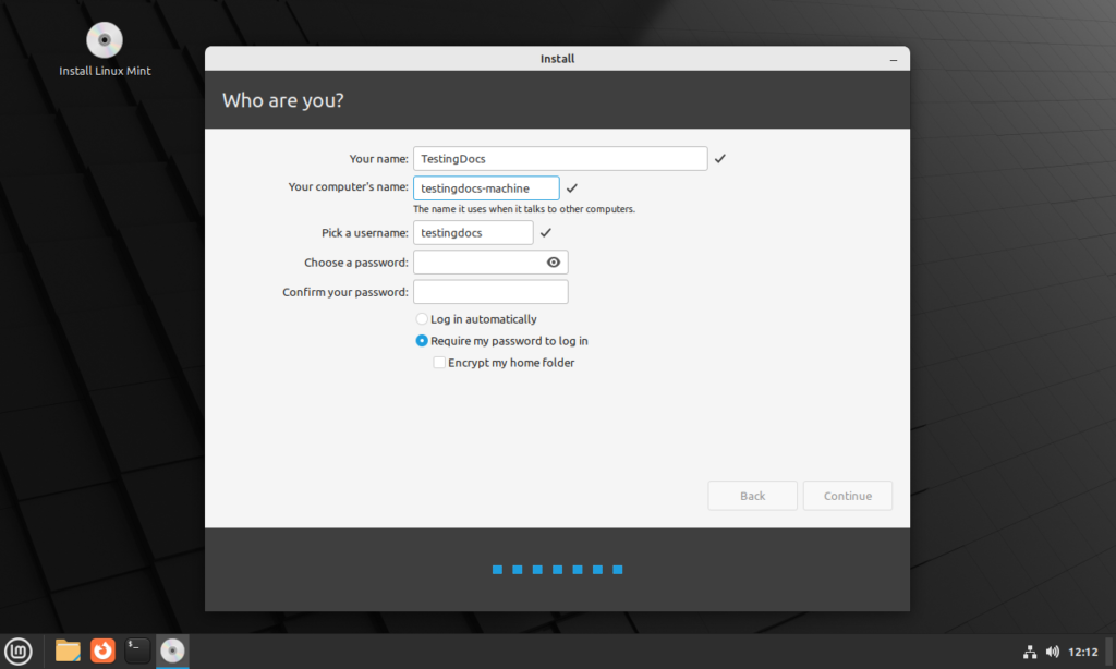 Install Linux Mint Cinnamon Testingdocs