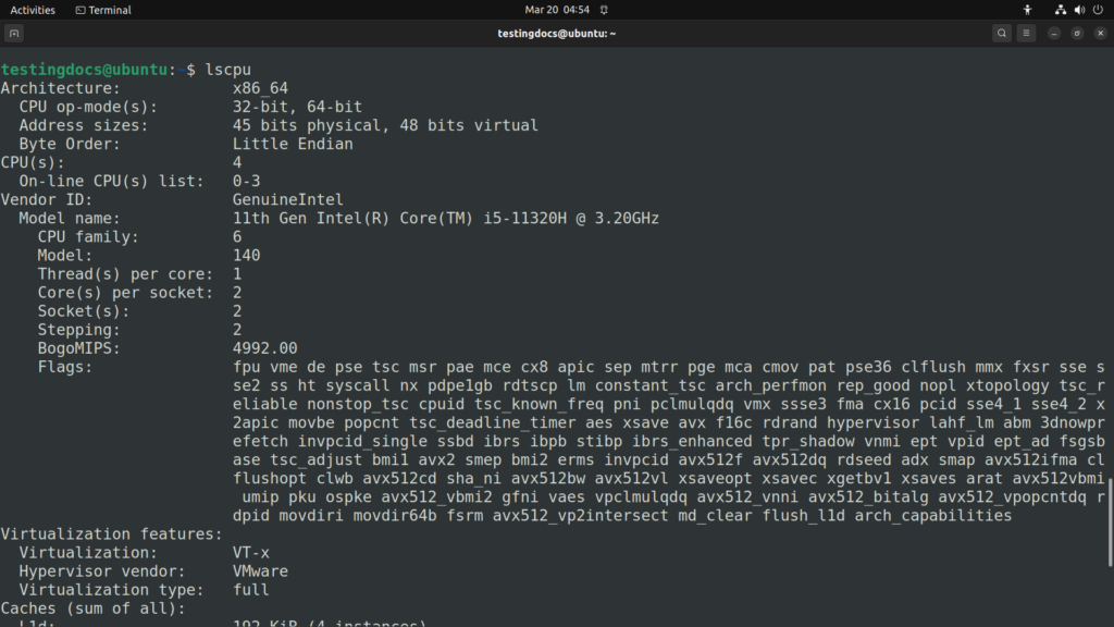 Linux CPU Commands | TestingDocs.com