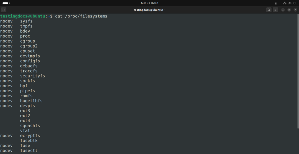 Linux /proc Directory - TestingDocs