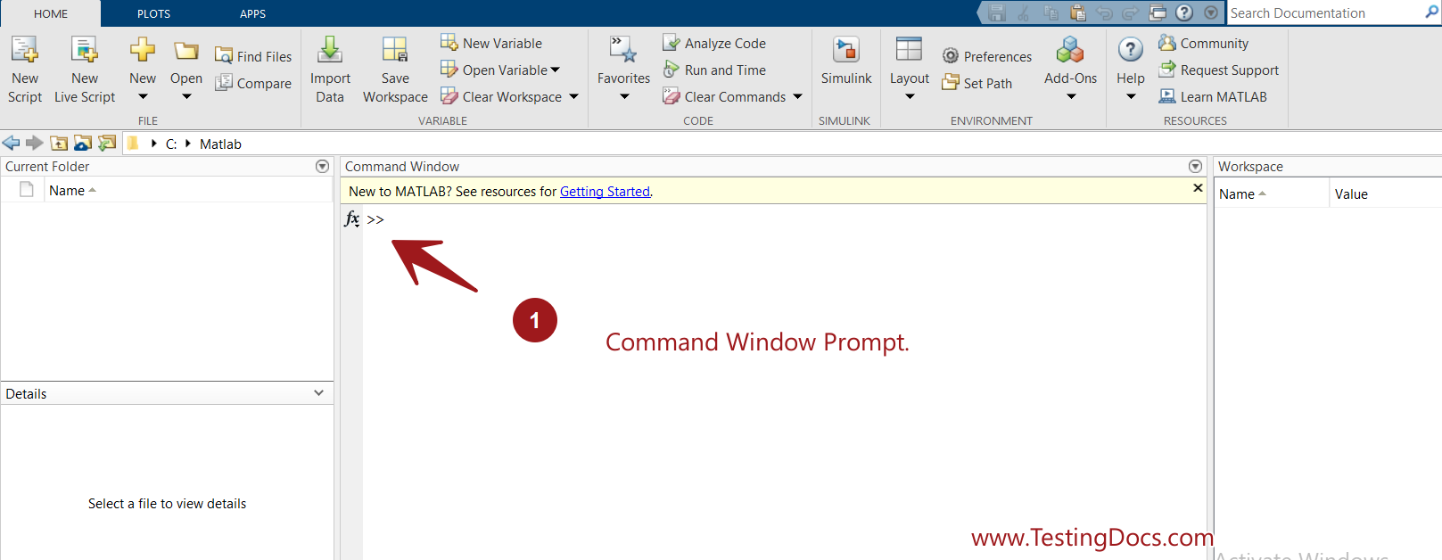 MATLAB Command Window - TestingDocs.com
