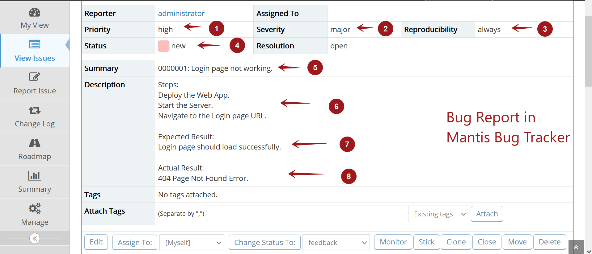 Sample Bug Report TestingDocs