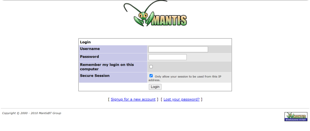 Mantis Bug Tracker Tutorial - TestingDocs