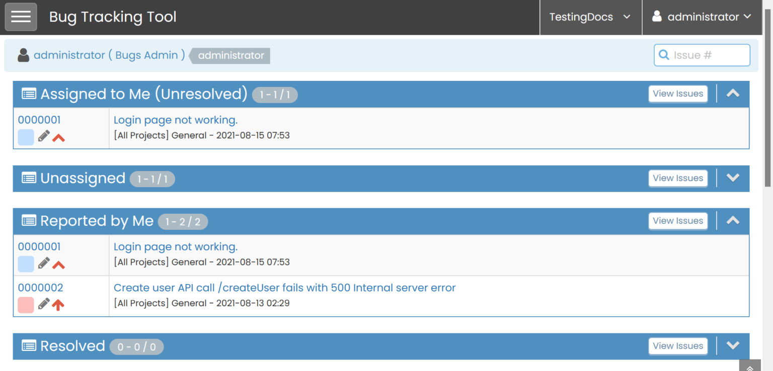 MantisBT Login - TestingDocs