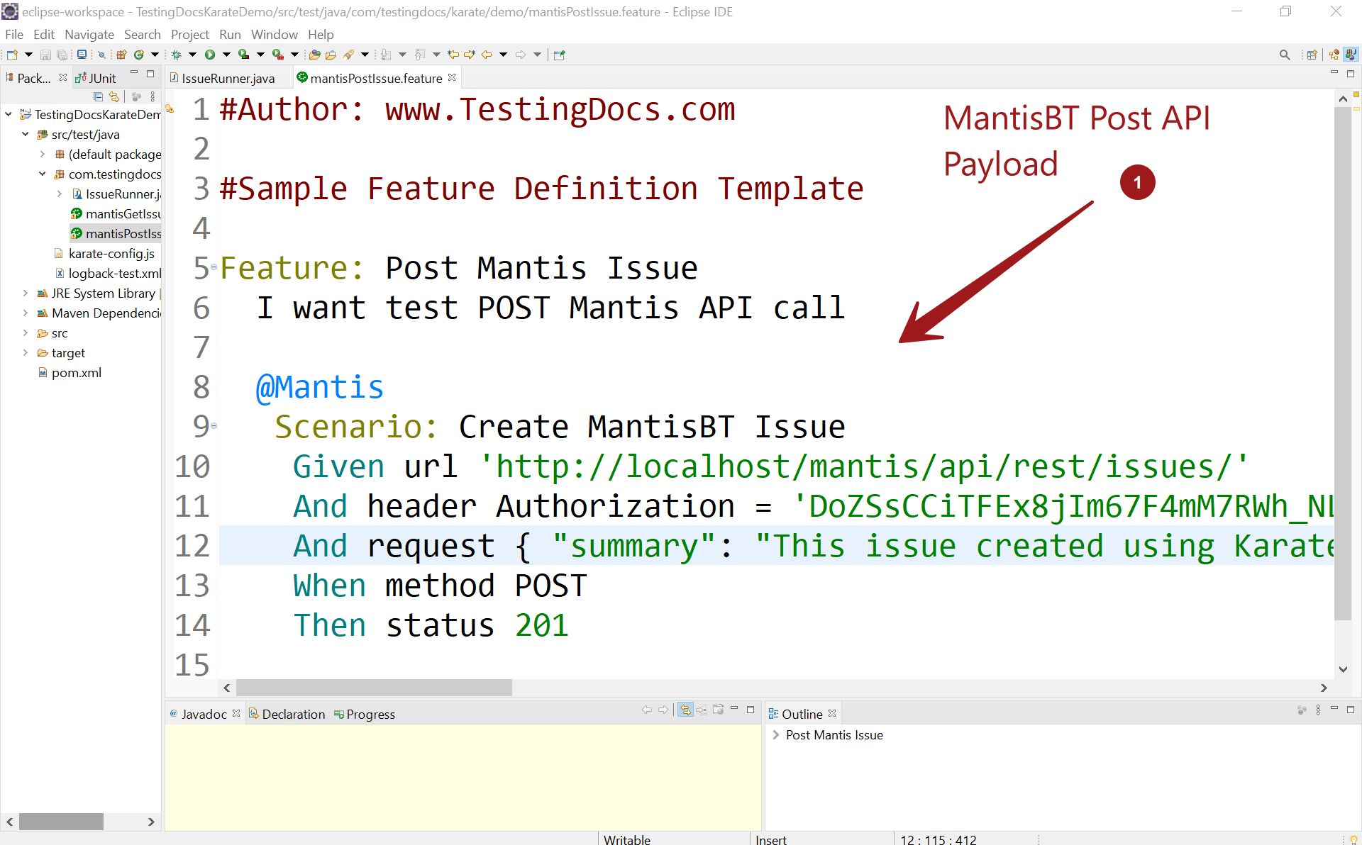 Run Karate Test With JUnit5 TestingDocs