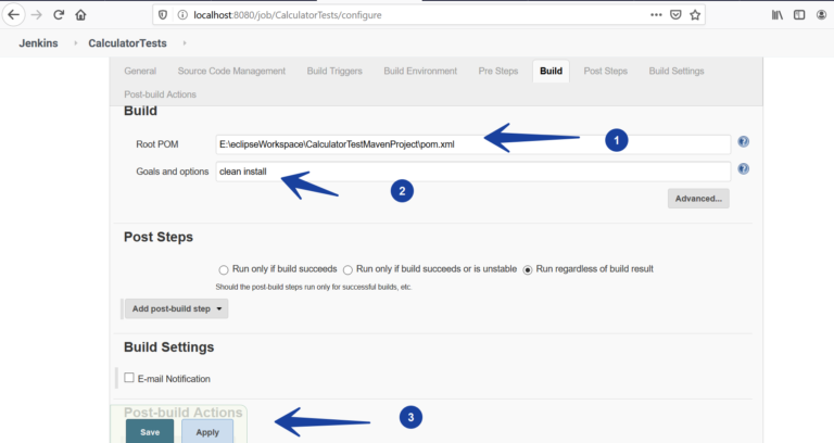 Run Calculator Junit Tests Using Jenkins